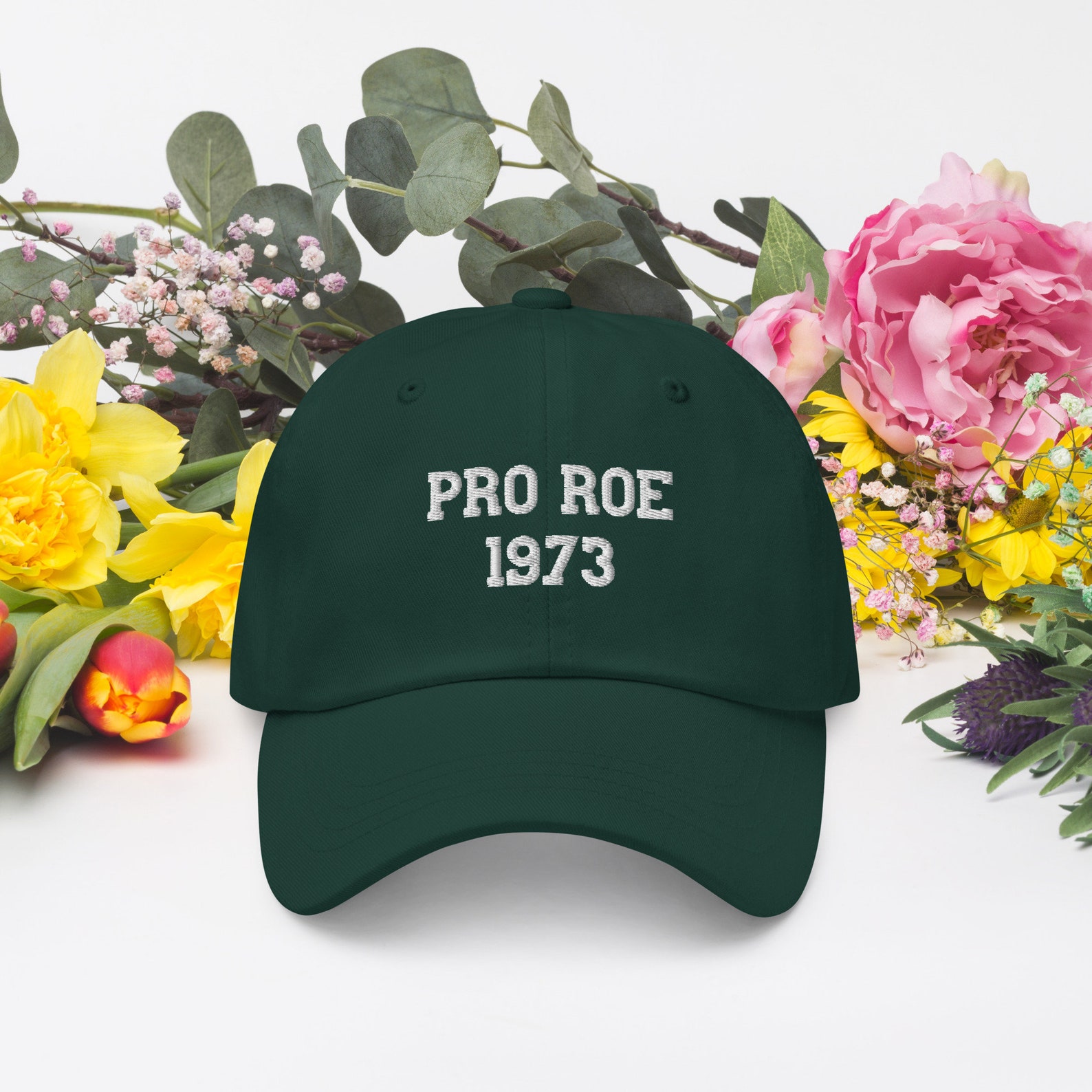 Pro Roe 1973 Dad Hat | Pro Roe | Denim Hat | Custom Embroidered Hat ...