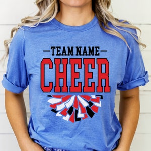 Custom Cheer Tee | Cheerleading Shirt, Cheer Coach Shirt, Cheerleader ...