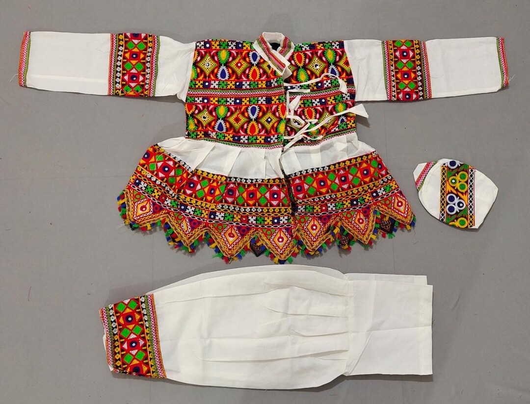 Garba Dance cotton Kids Kediya With Cap-indian Ethnic Kids - Etsy