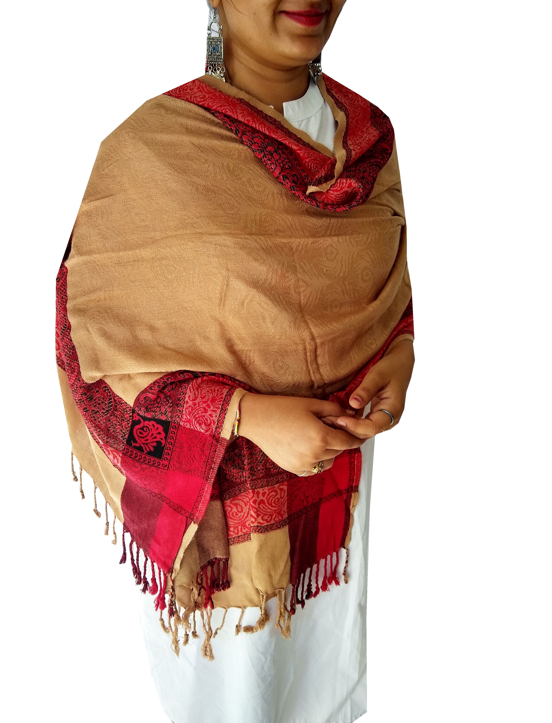 Cashmere Shawl-Indian Pashmina Scarf-Woven Shawl-Wool | Etsy