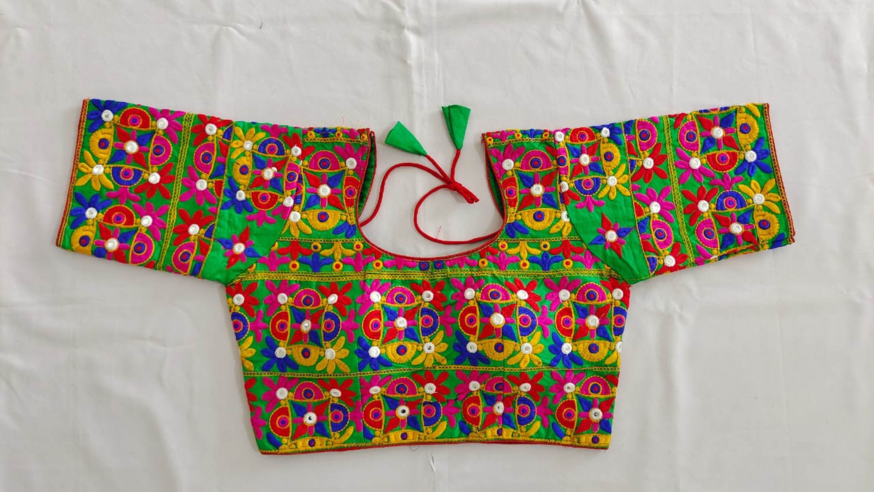 Gujarati Tradizionale Saree Blouse Ready To Wear Imbottito Etsy
