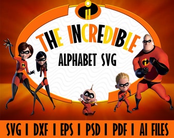 Incredibles letters | Etsy