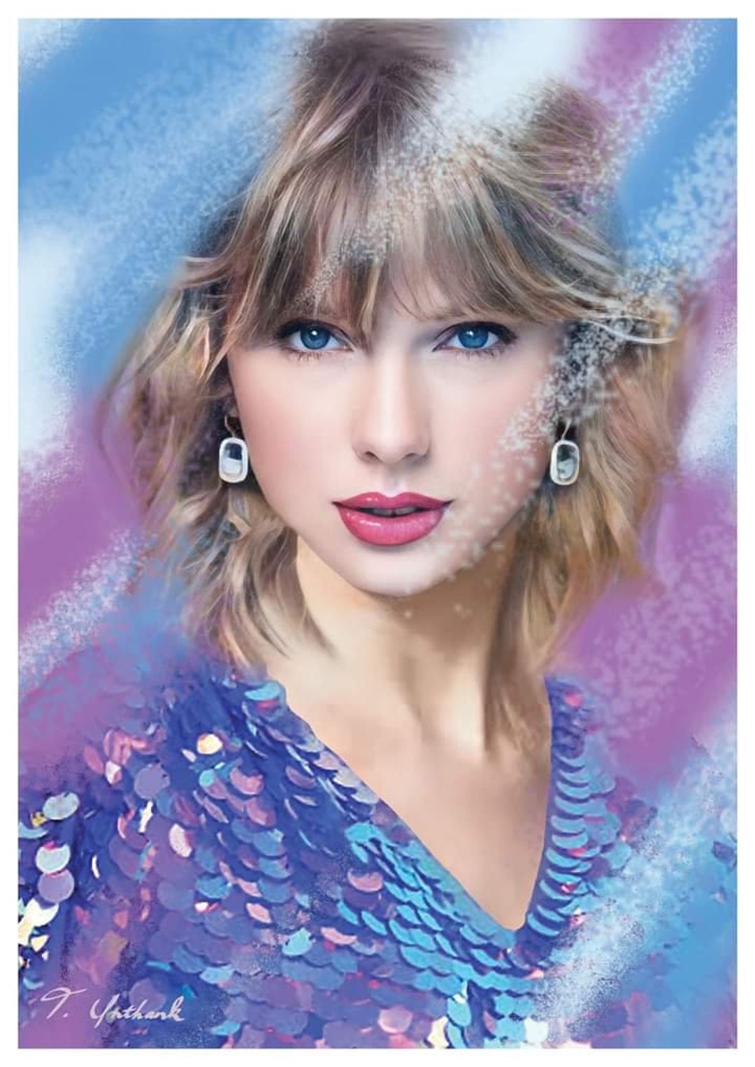 Taylor Swift Digital Art Print - Etsy