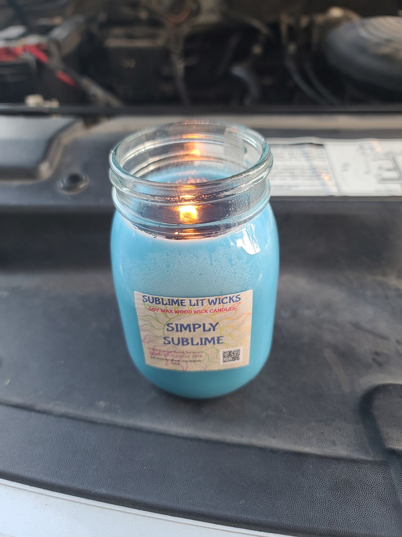 Gardenia Soy Wax Wood Wick Candle - Etsy