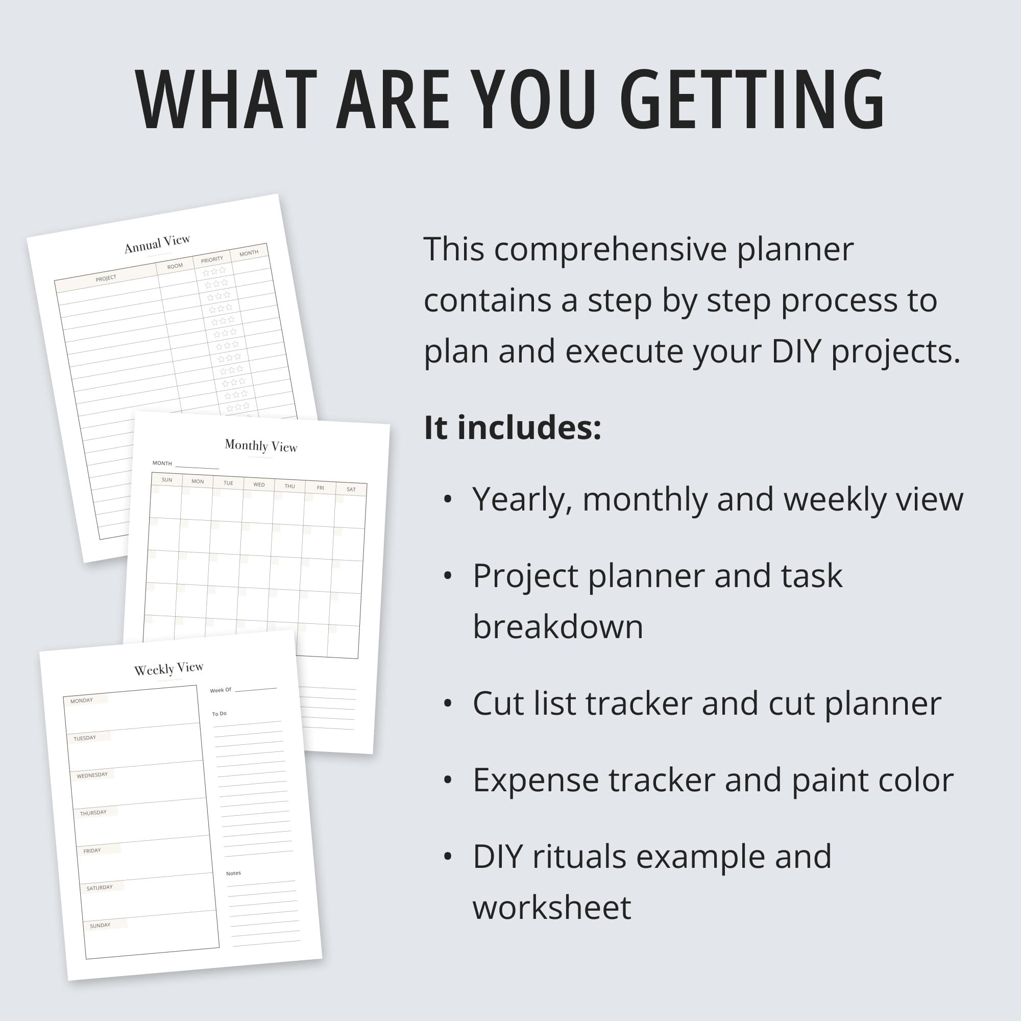 DIY Project Planner | Home Renovation and Improvement, Building ...
