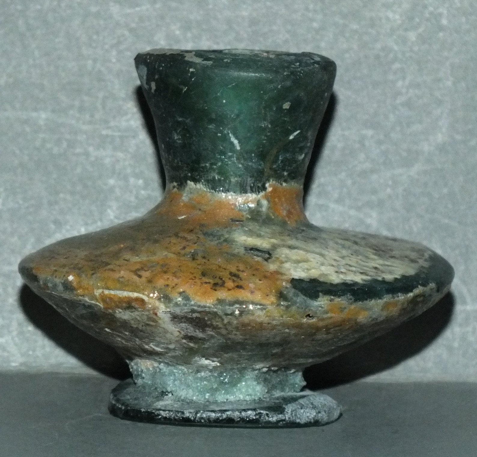 Ancient Roman Glass Bottle Vase Vessel Pot Beautiful Patina - Etsy