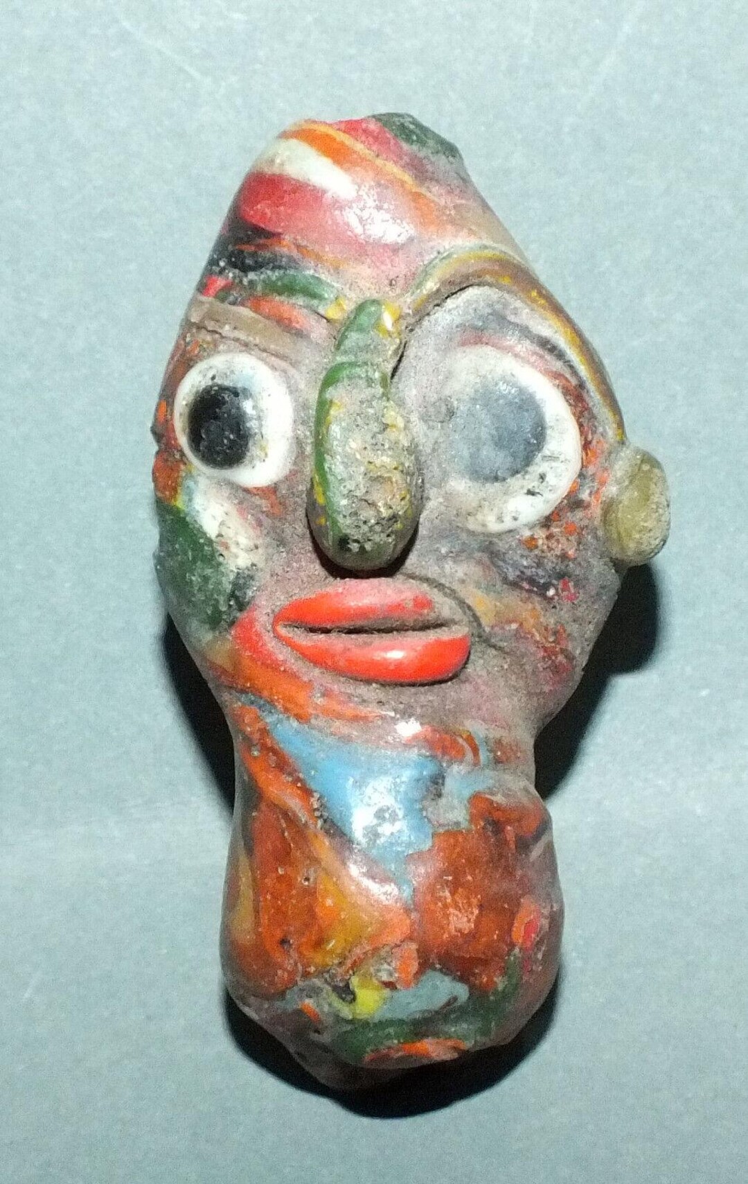 Outstanding Rare Handmade Glass Face Figure Pendant Sculpture - Etsy