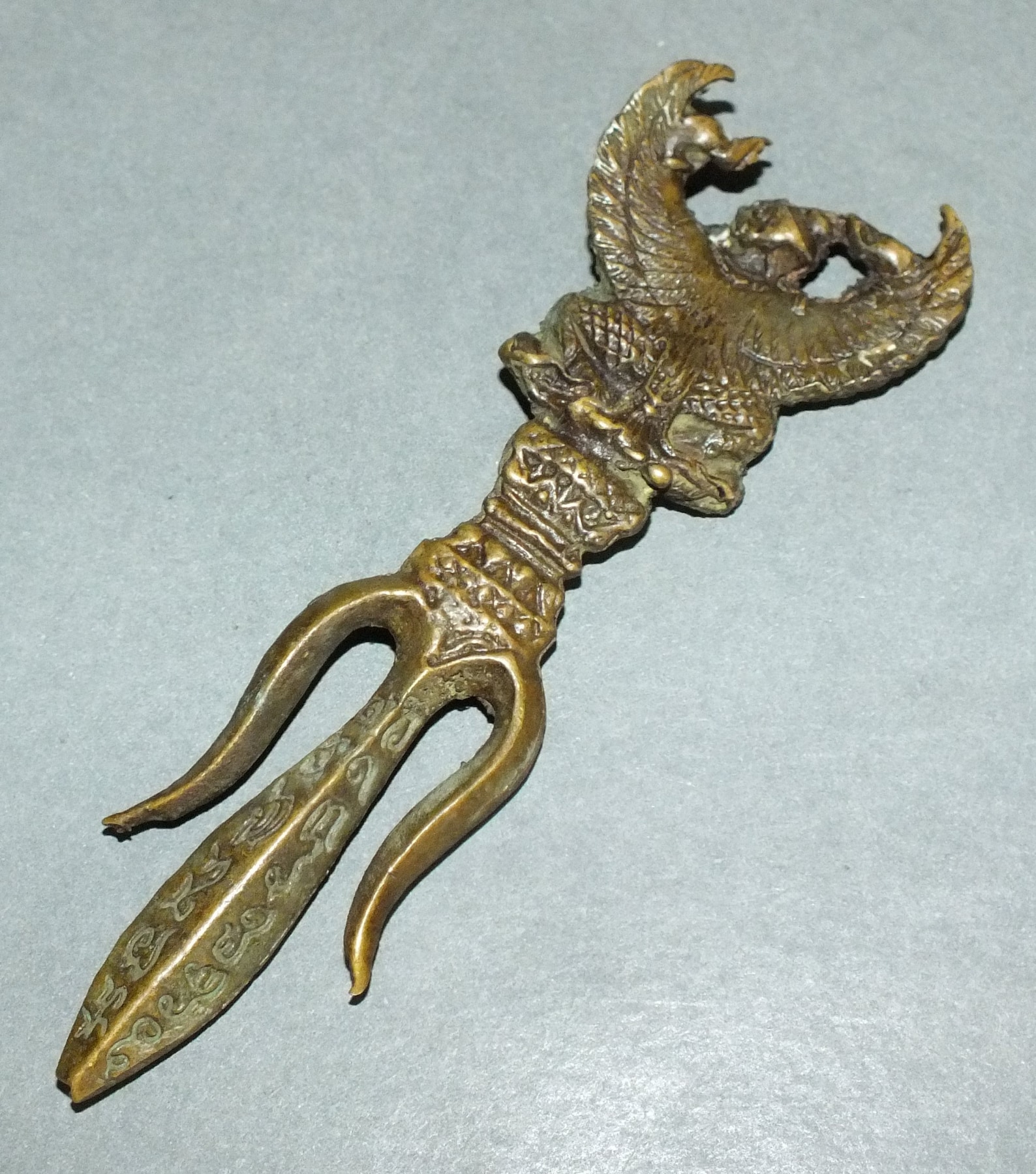 Brass Buddhist Ritual Dagger With Garuda Handle With - Etsy