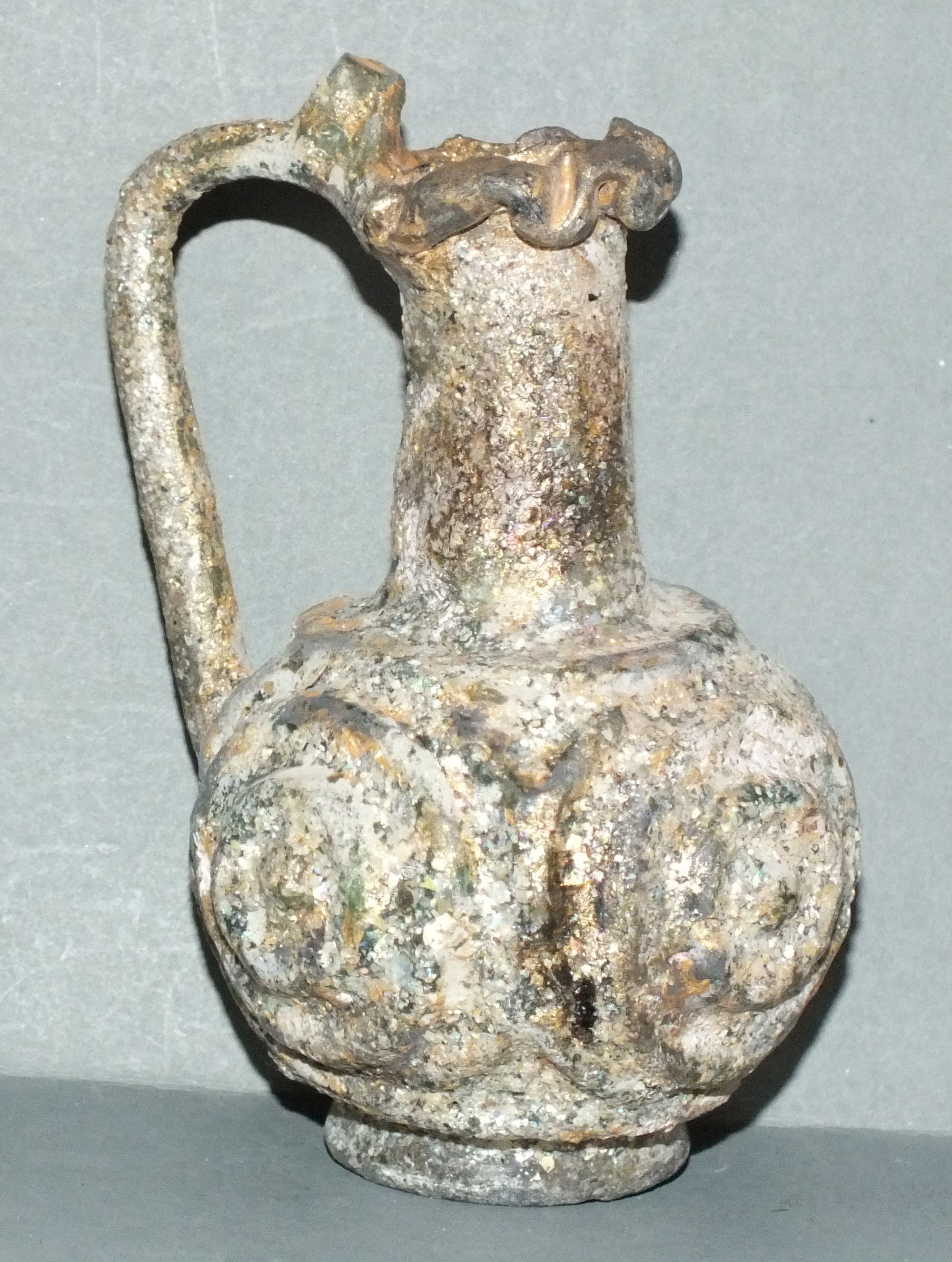 Outstanding ANCIENT ROMAN GLASS Jug With Handle Vase Beautiful - Etsy