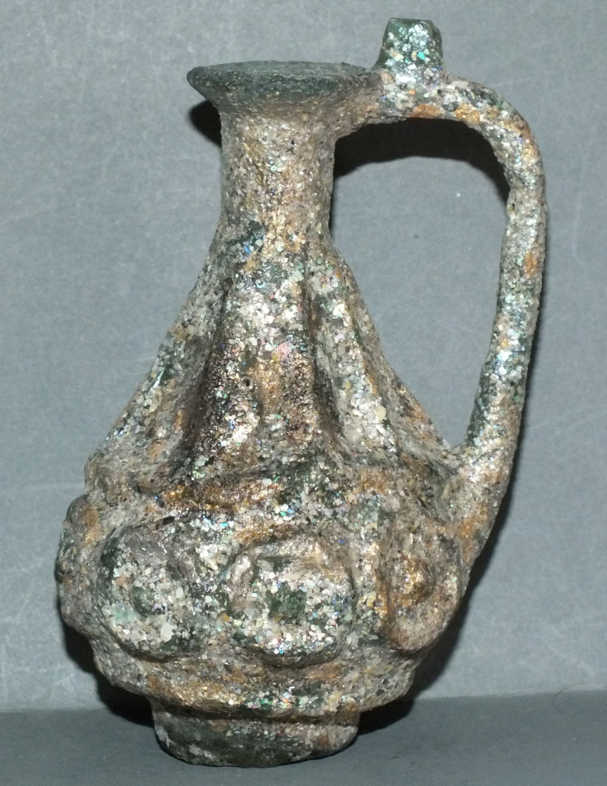 Outstanding ANCIENT ROMAN GLASS Jug With Handle Vase Beautiful - Etsy