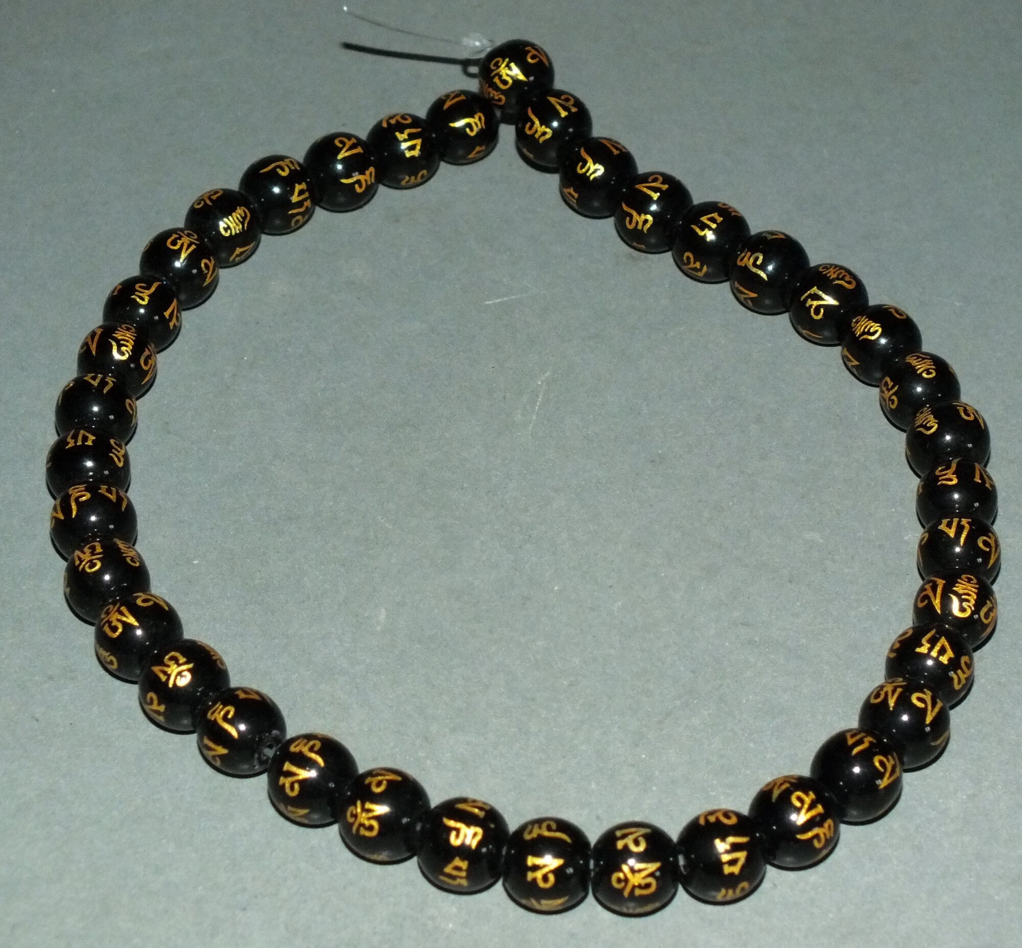 Buddhist Stone Prayer Beads With Mantra Om Carving Thailand - Etsy UK