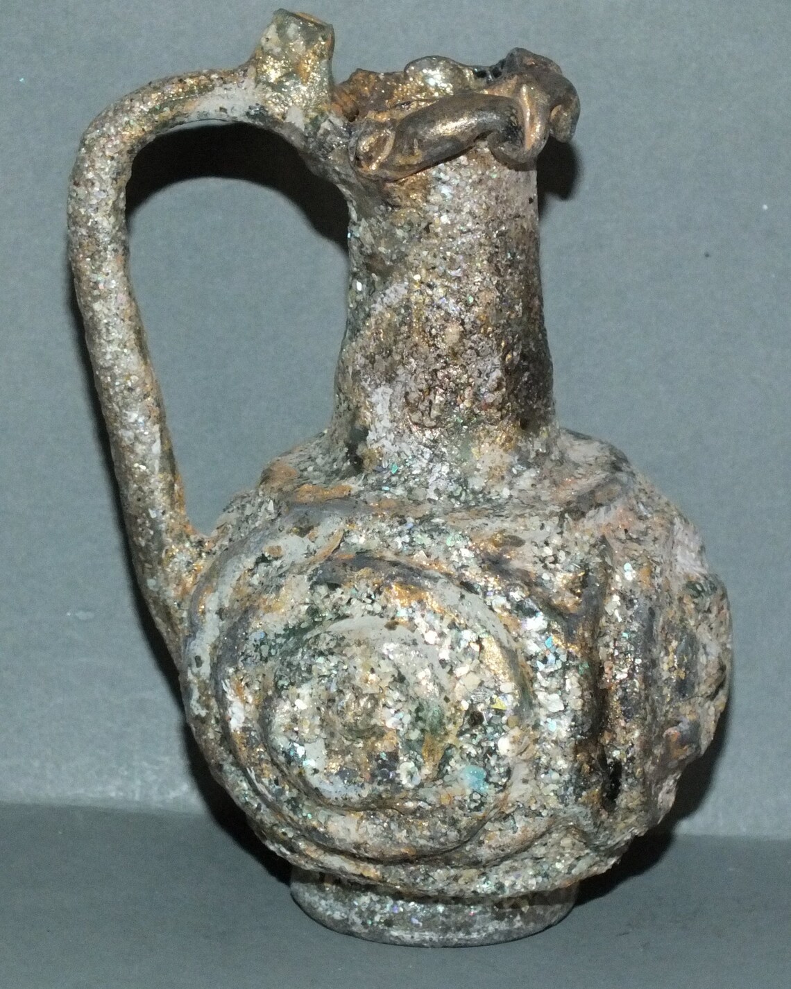 Outstanding ANCIENT ROMAN GLASS Jug With Handle Vase Beautiful - Etsy