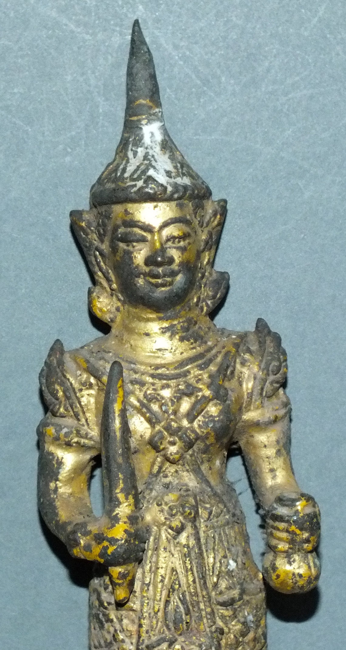 Buddhist Metal Protector Statue Thailand FREE SHIPPING - Etsy
