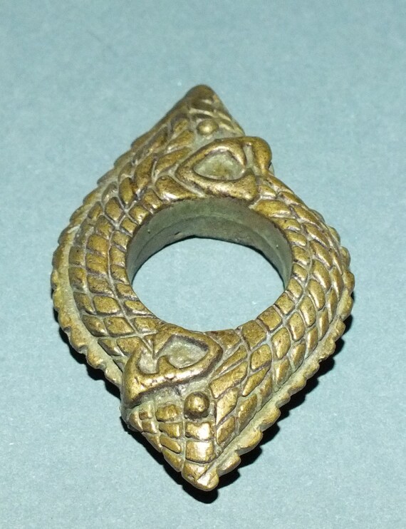 Brass Naga Snake Amulet Ring Pendant Thailand FREE SH… - Gem