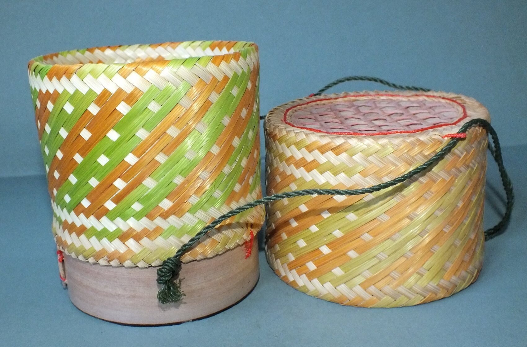 Bast Fibre Rice Basket Handmade Basket Thailand - Etsy