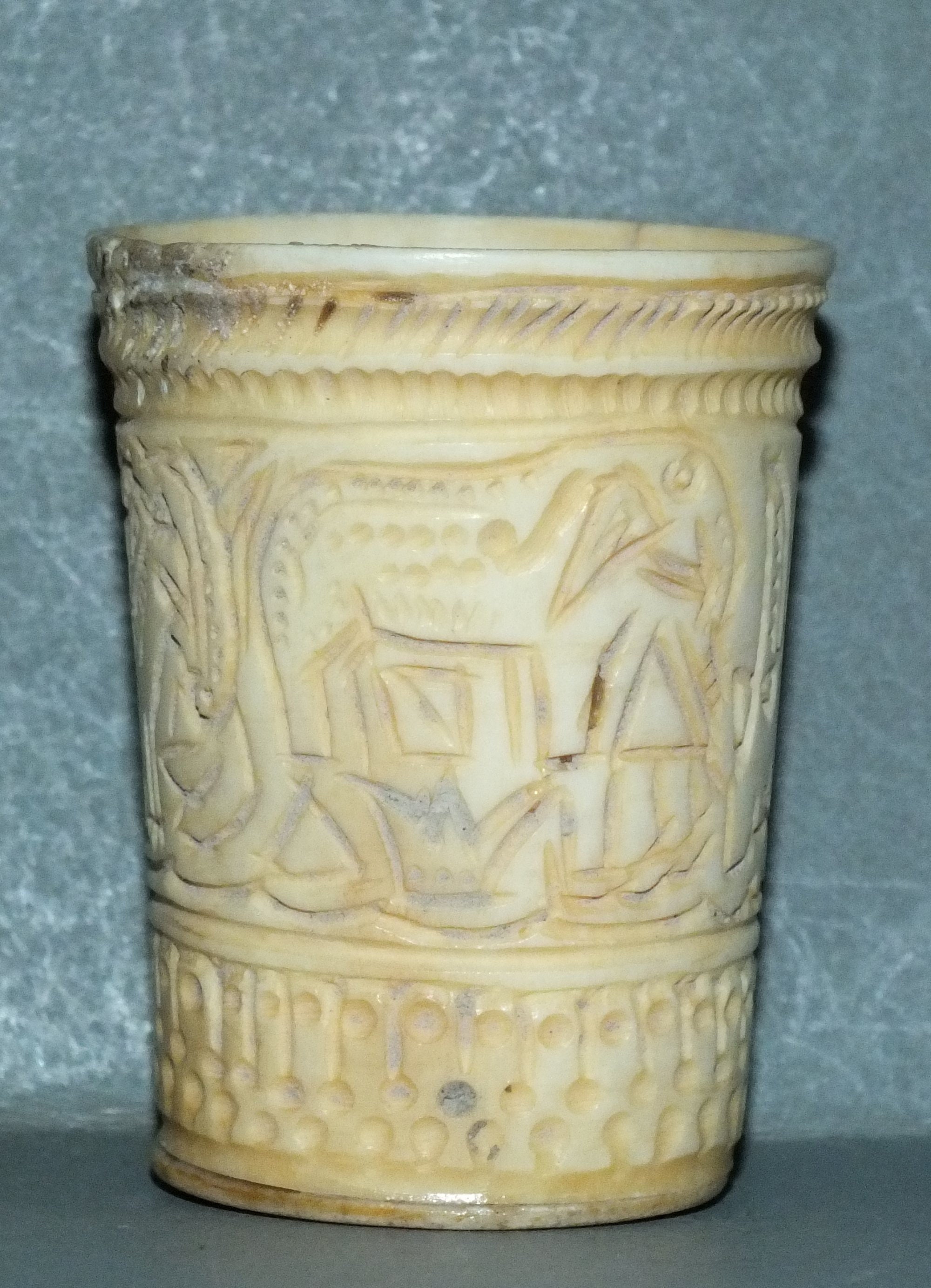 Outstanding Ancient Persian Bone Cup With Fine Carving FREE | Etsy