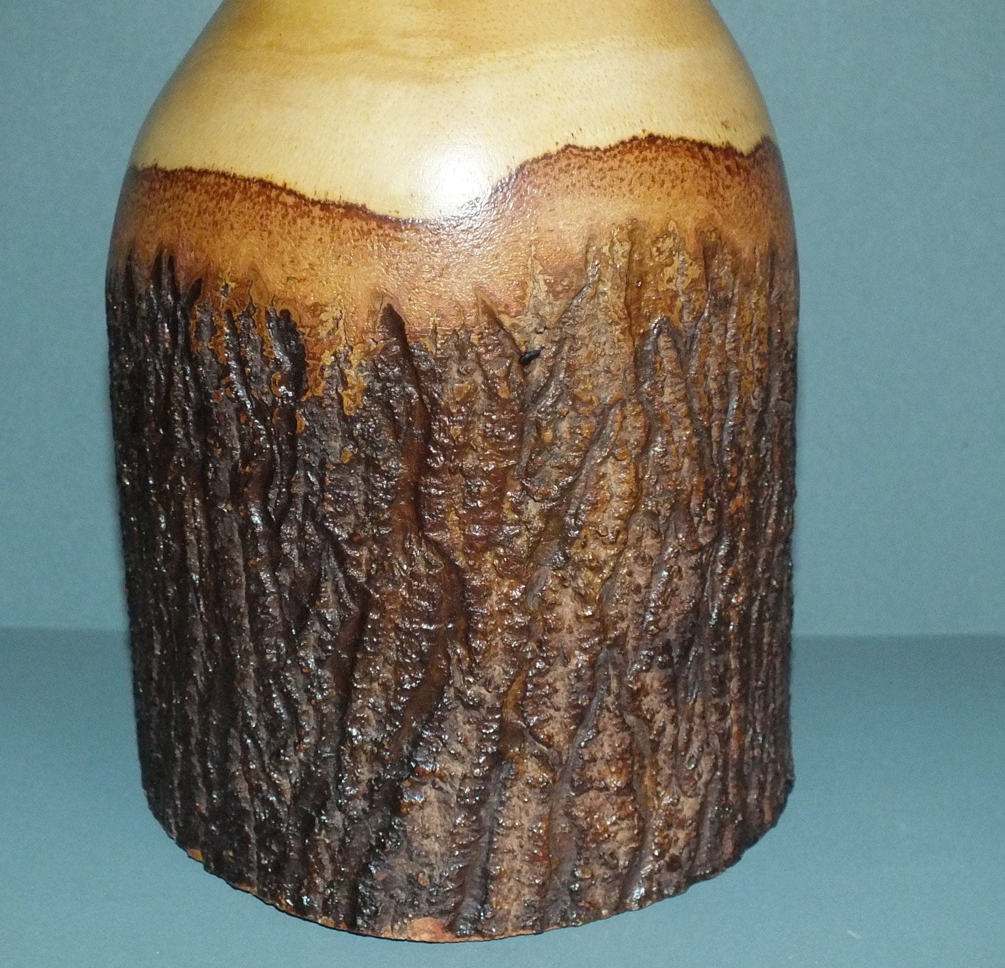 Mango Wood Vase Beautiful Pattern Thailand - Etsy