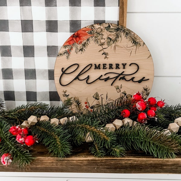 Round Christmas Signs - Etsy