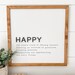 Happy Definition Sign Happy Wood Sign Handmade Wood Sign - Etsy