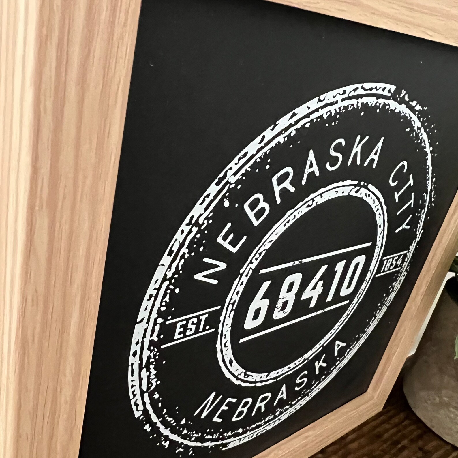 Custom Zip Code Sign, Vintage Stamp Postal Code Sign, Farmhouse Wood ...