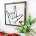 Valentine Decor Sign Love Sign Language I Love You Sign - Etsy