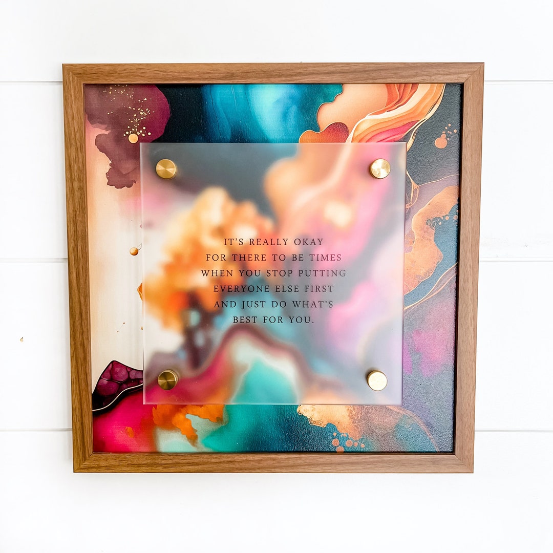 Custom Quote Wood Sign, Abstract Art, Colorful Signs, Unique Home Decor ...