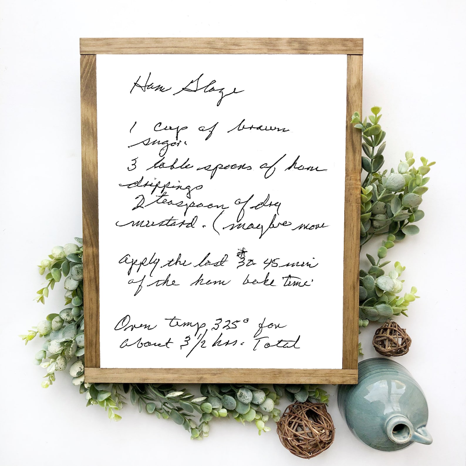 Recipe Card Sign Custom Recipe Card Handwritten Recipe - Etsy