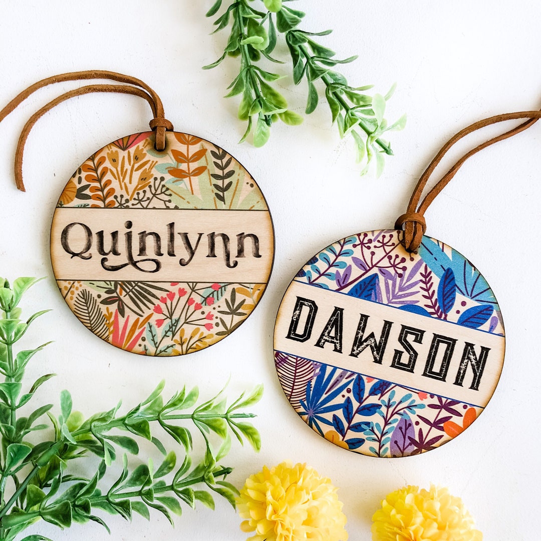 Personalized Name Tag, Name Tags, Backpack Name Tags, Tags for Basket ...