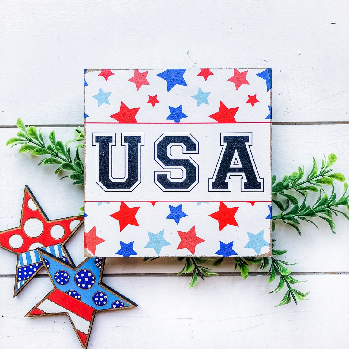 4th of July Mini Signs Tiered Tray Sign 4th of July Signs | Etsy