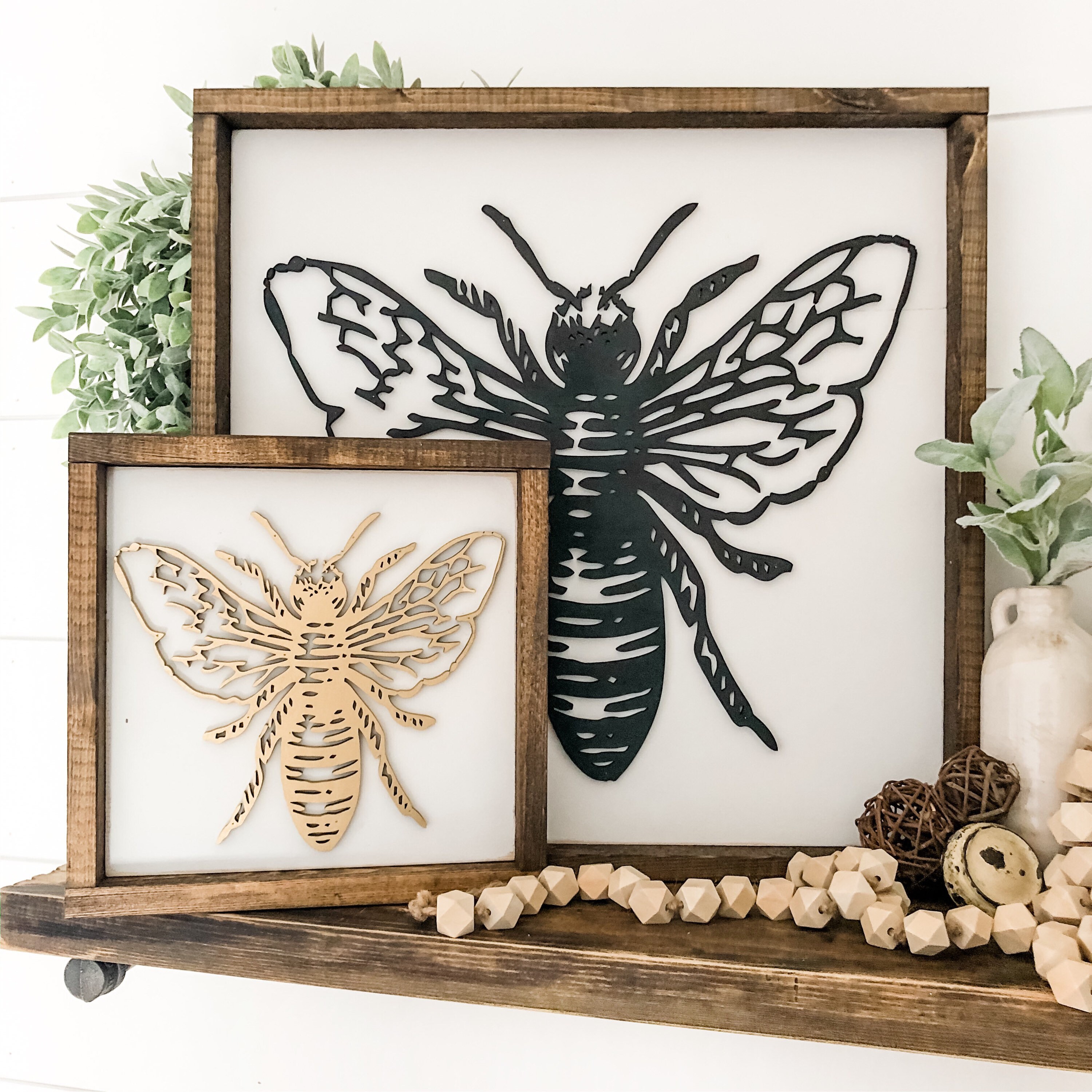 Home Decor Sign Bee Sign Wooden Sign Farmhouse Wood Sign - Etsy