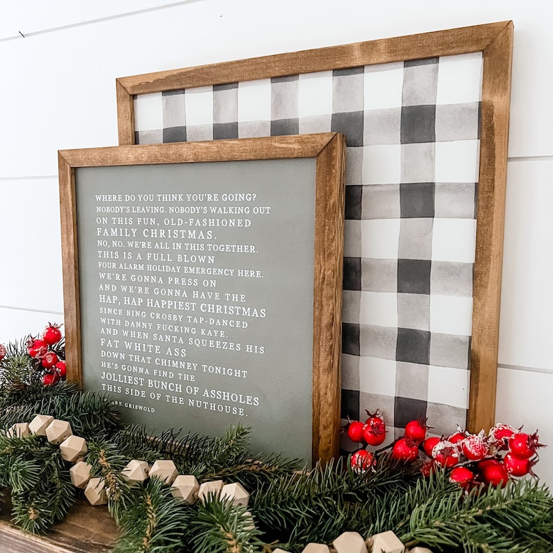 Interchangeable Seasonal Wood Sign, Handmade Wood Sign, Seasonal Home ...