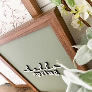 Hello Spring Wood Sign, Farmhouse Spring Sign, Spring Home Decor ...