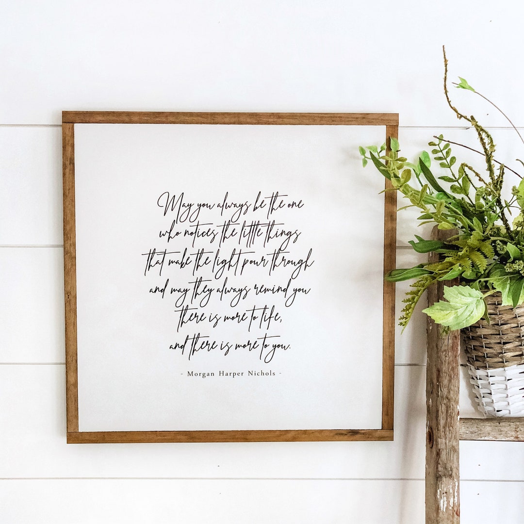 Farmhouse Sign, Living Life Sign, Inspirational Quotes, Farmhouse Decor ...
