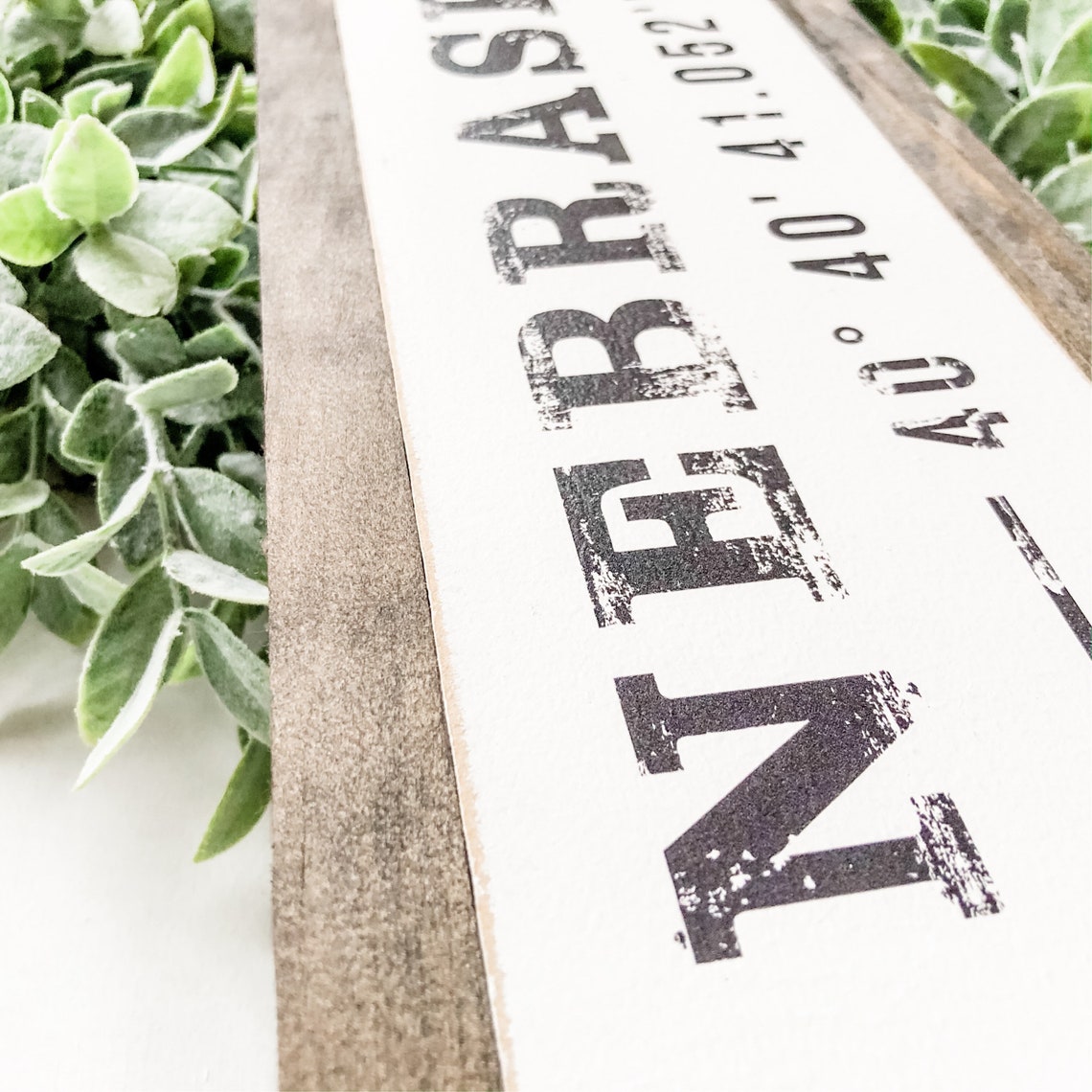 Coordinate Sign Farmhouse Sign Farmhouse Decor Housewarming | Etsy