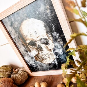 Halloween Skull Sign, Signs for Halloween, Vintage Halloween Sign ...