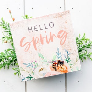 Spring Mini Signs, Tiered Tray Sign, Spring Animals, Spring Home Decor ...