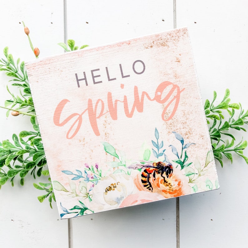 Spring Mini Signs Tiered Tray Sign Spring Animals Spring - Etsy