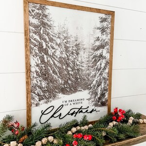 Unique Christmas Sign, Dreaming of a White Christmas, Laser Cut Sign ...