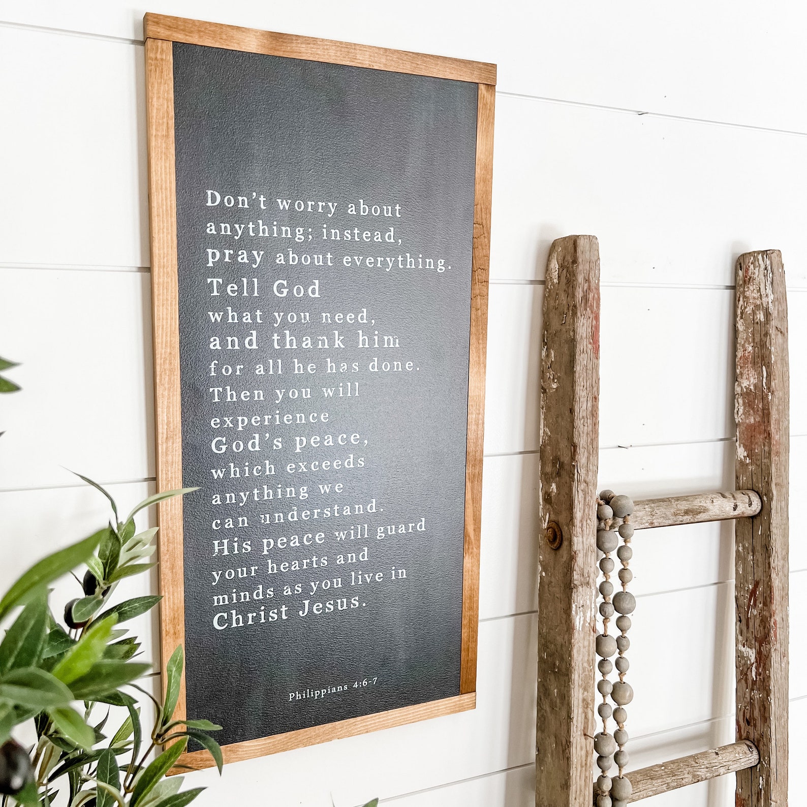 Bible Verse Signs Scripture Sign Philippians 4:6-7 Verse - Etsy