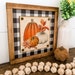 Fall Wood Sign, Plaid Pumpkin Sign, Fall Home Decor, Fall Farmhouse ...