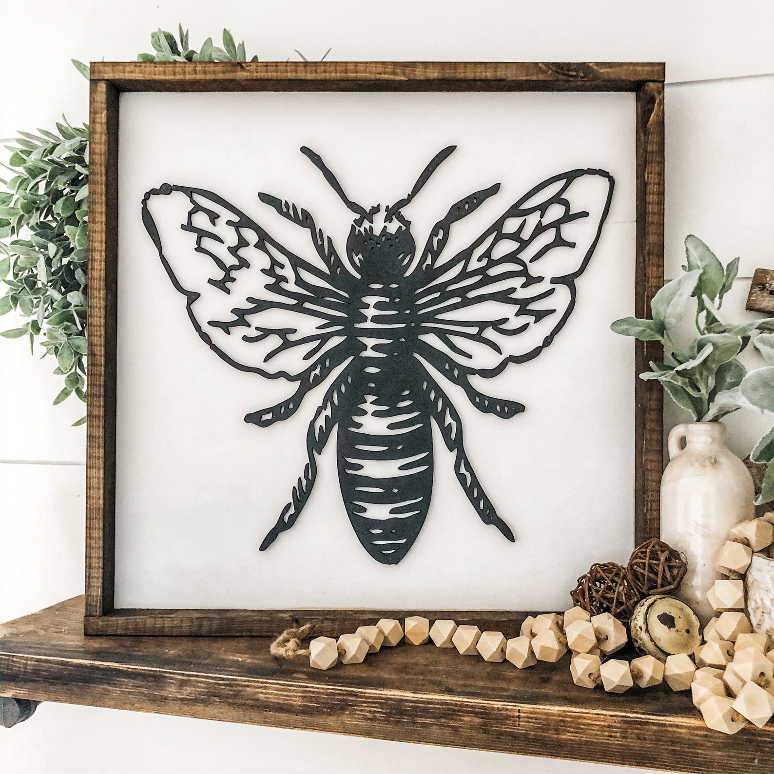 Home Decor Sign Bee Sign Wooden Sign Farmhouse Wood Sign - Etsy
