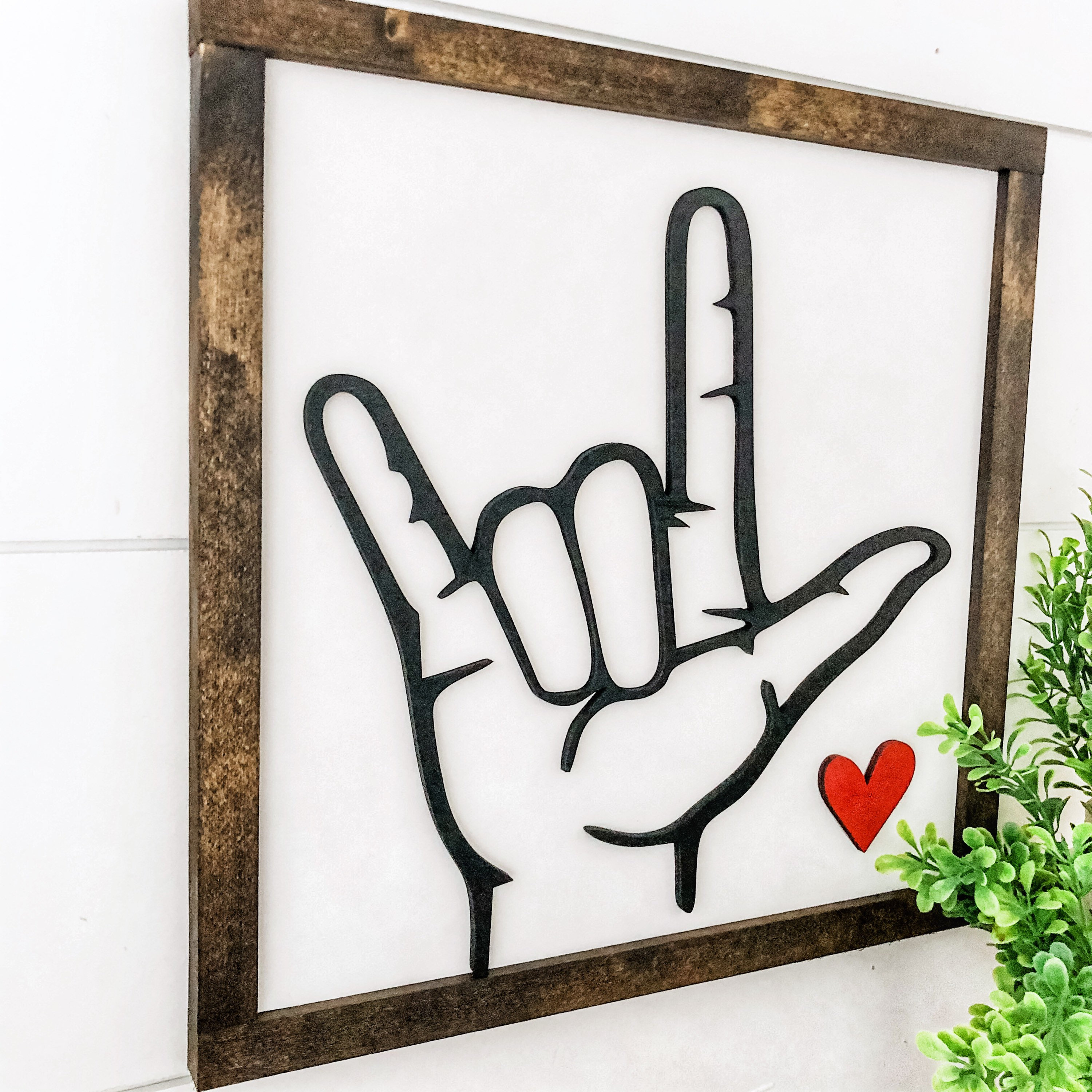 Valentine Decor Sign Love Sign Language I Love You Sign - Etsy