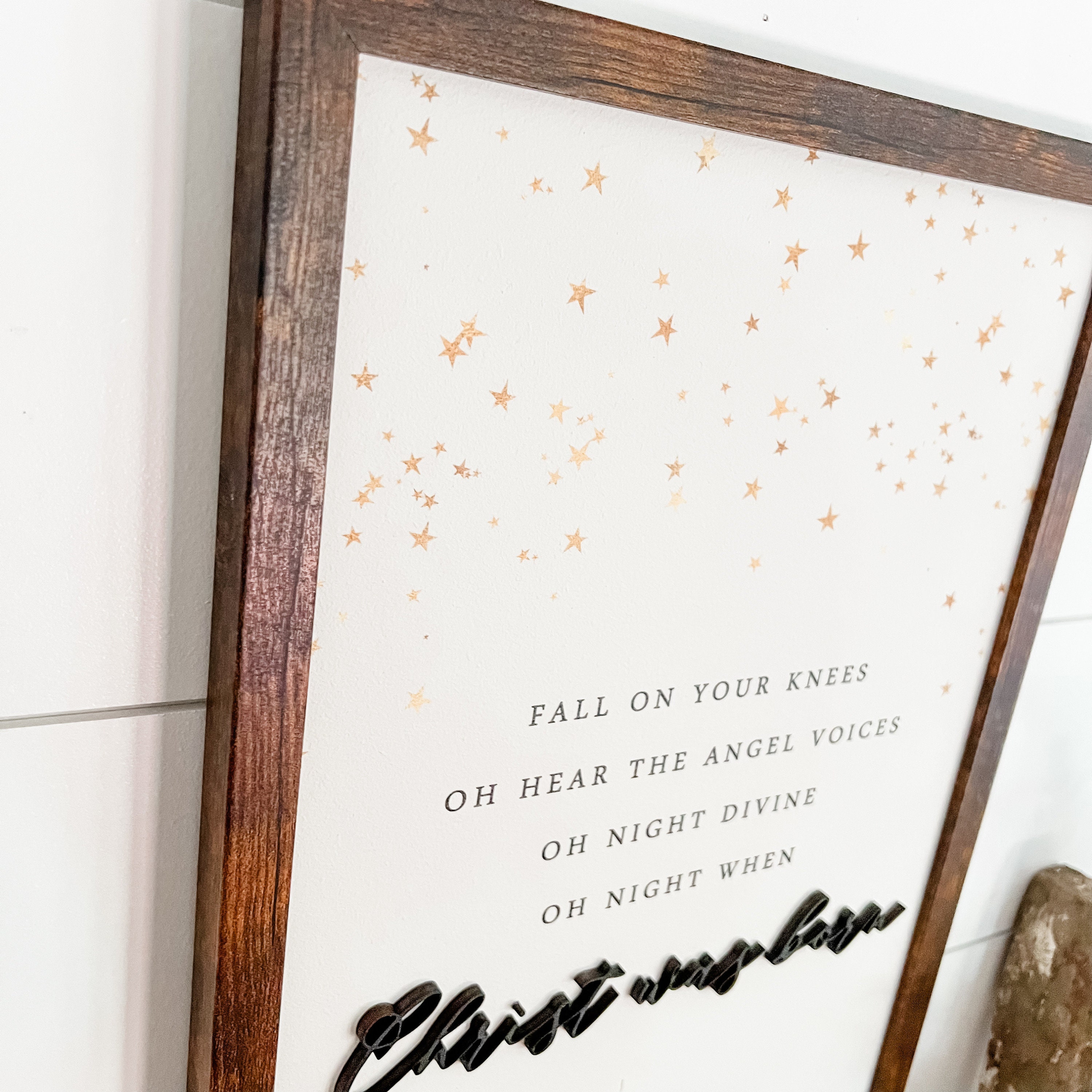 Christ Was Born Christmas Sign, O Holy Night Christmas Sign, Christmas ...