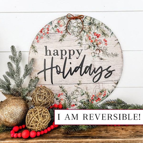 Round Christmas Signs - Etsy