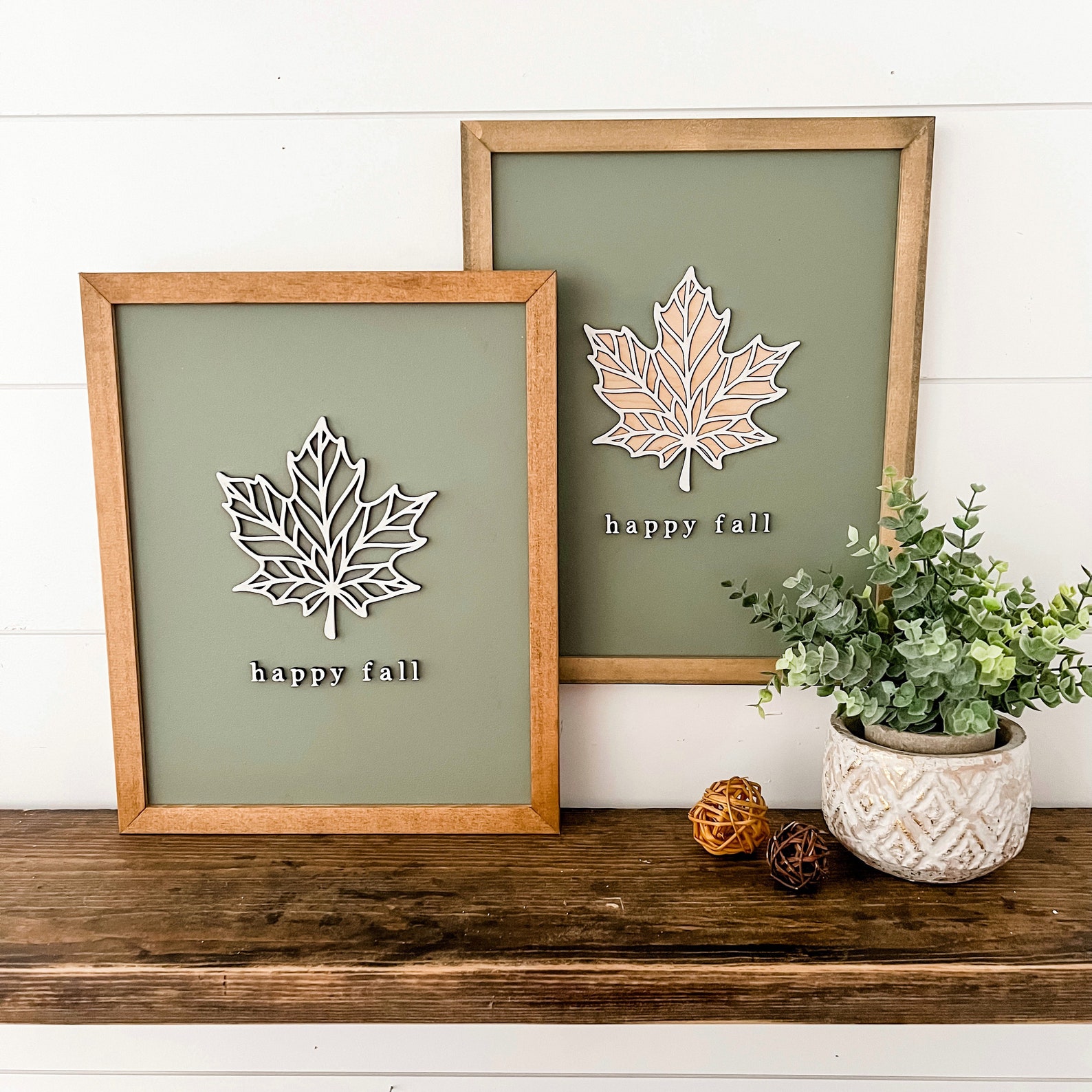 Happy Fall Wood Sign, Fall Quotes, Fall Home Decor, Lasercut Wood Sign ...