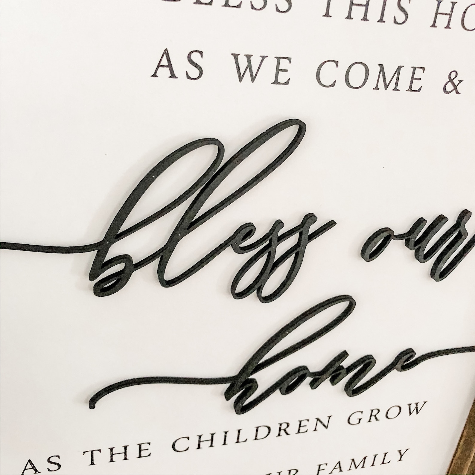 Farmhouse Sign Bless Our Home Home Saying Farmhouse Decor - Etsy