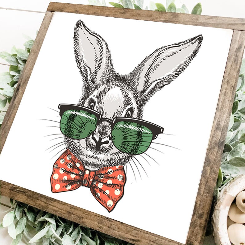 Spring Wood Sign Spring Decor Rabbit Sign Easter Bunny - Etsy