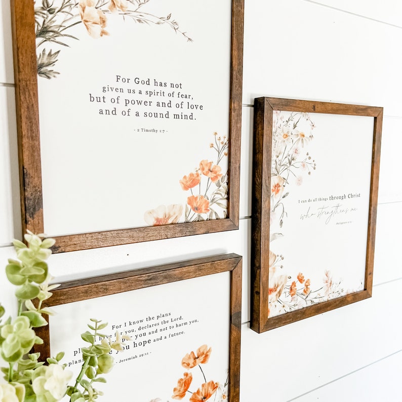 Bible Verse Signs Scripture Sign Bible Verse Wall Art - Etsy