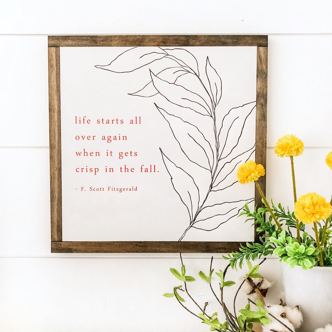 Fall Wood Sign, Fall Quotes, Fall Home Decor, Signs for Fall, Farmhouse ...