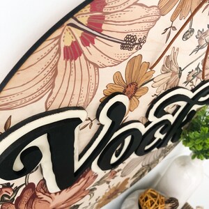 Spring Round Sign, Personalized Wood Sign, Round Wood Sign, Nursery ...